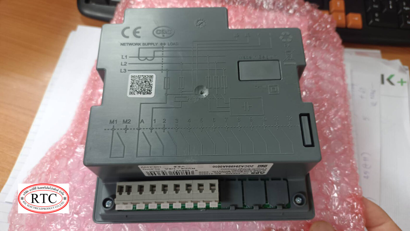 เพาเวอร์แฟคเตอร์คอนโทรล Power Factor Controller RVC-6 ABB - อาร์ทีซี อิ ...